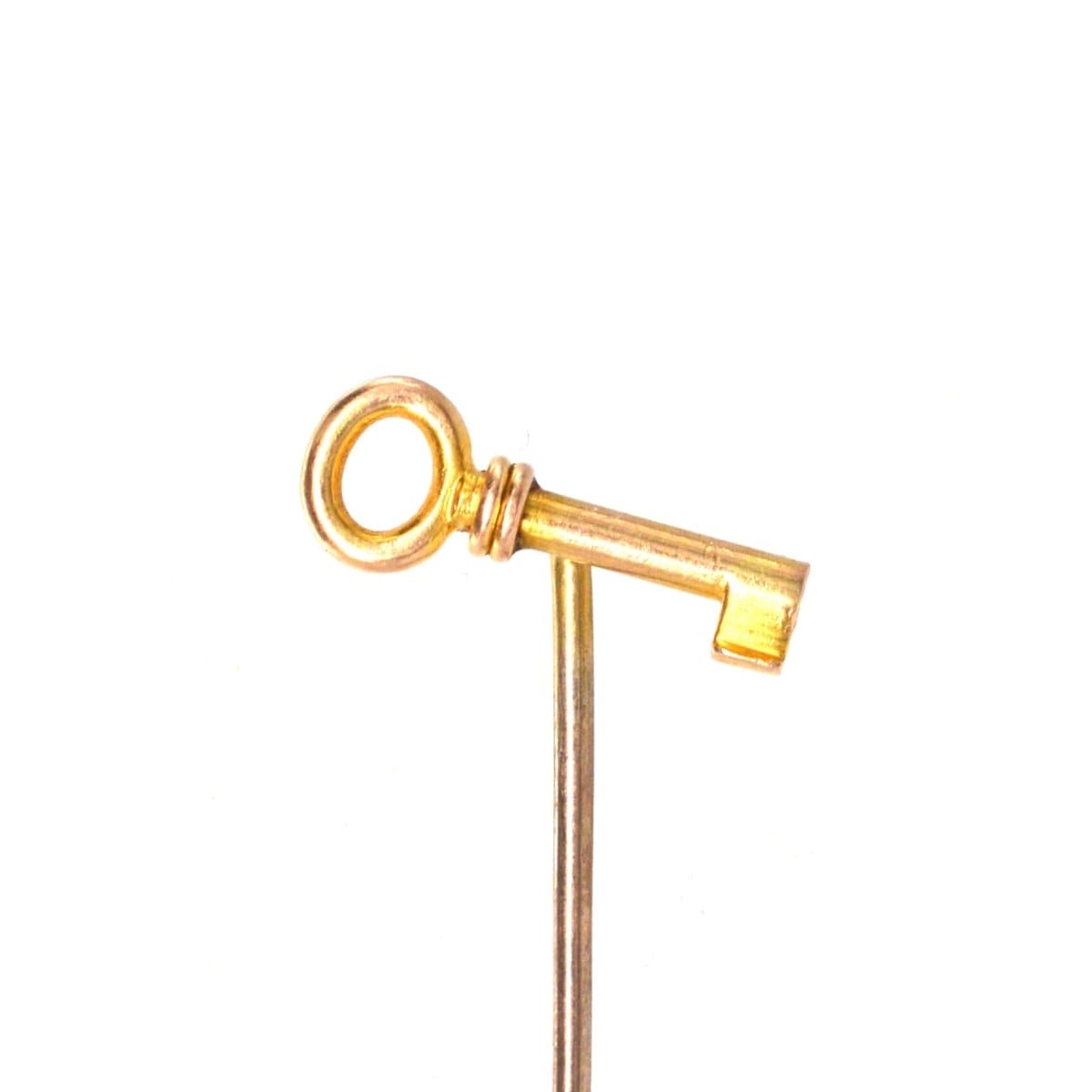 Edwardian 15ct Gold Key Tie Pin